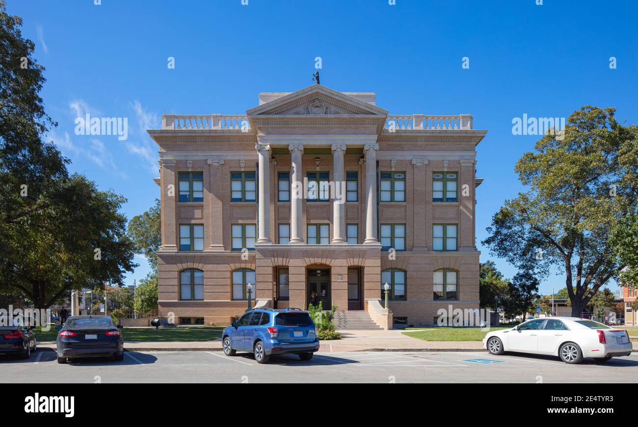 Williamson County Courthouse, in the city of Georgetown, Texas, USA ...