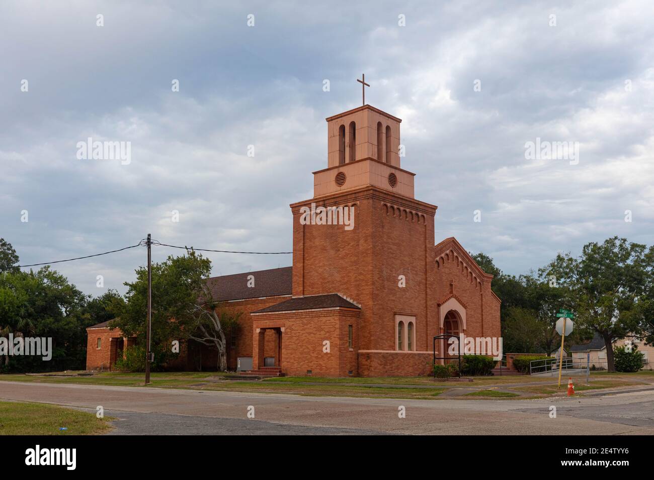 St. James Catholic Church, in the city of Refugio, Texas, United States ...