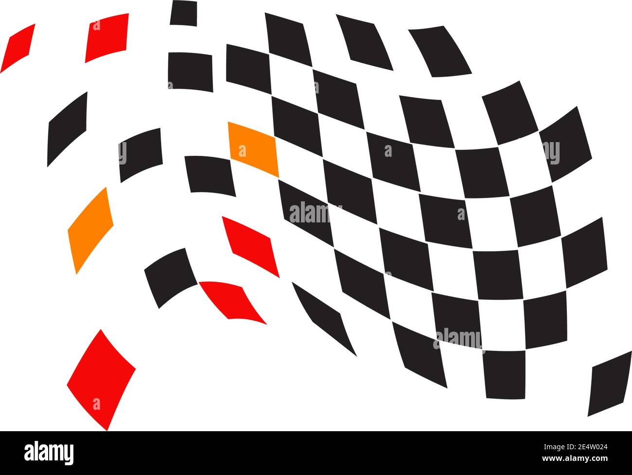 Race flag icon logo design inspiration vector template Stock Vector ...
