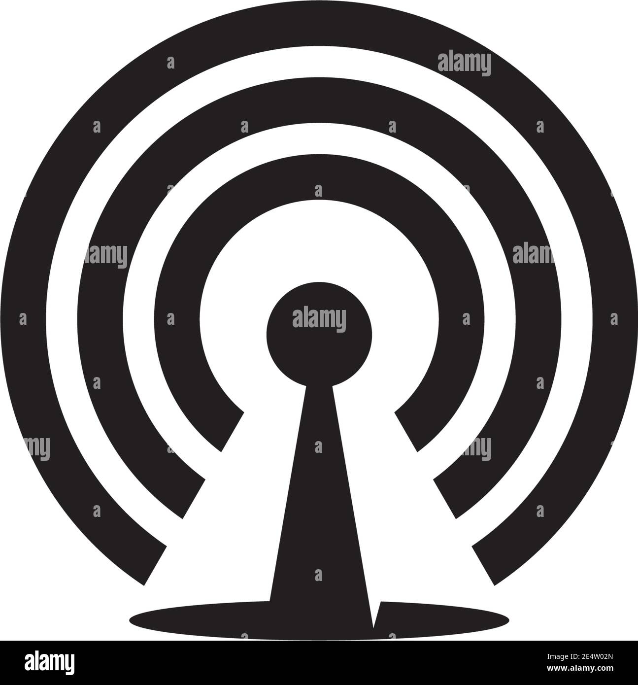 Signal wave icon logo design inspiration vector illustration template ...