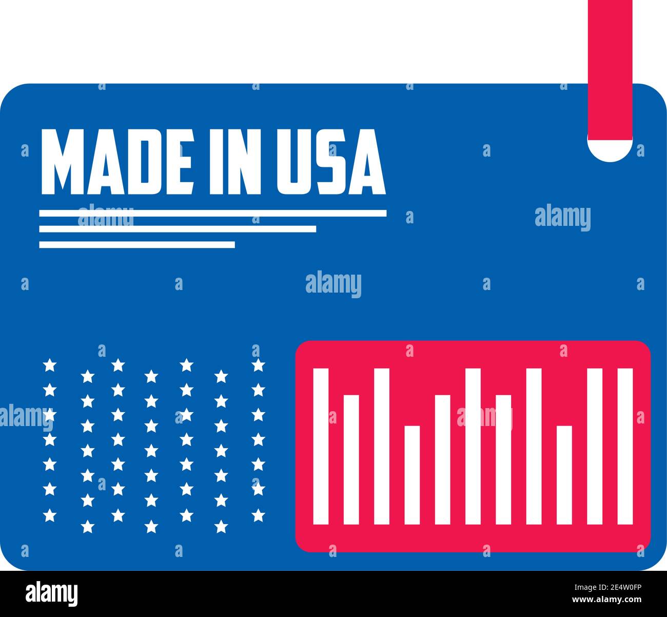 Made in usa card design, American quality business and national theme ...