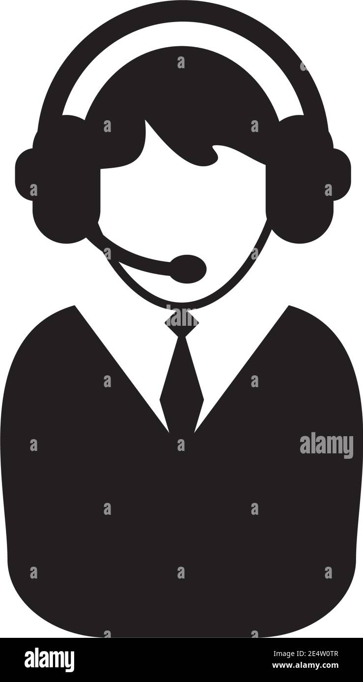 Call center customer care line icon logo design vector template Stock ...