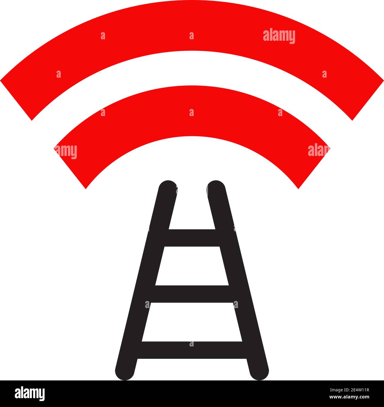 Signal wave icon logo design inspiration vector illustration template ...