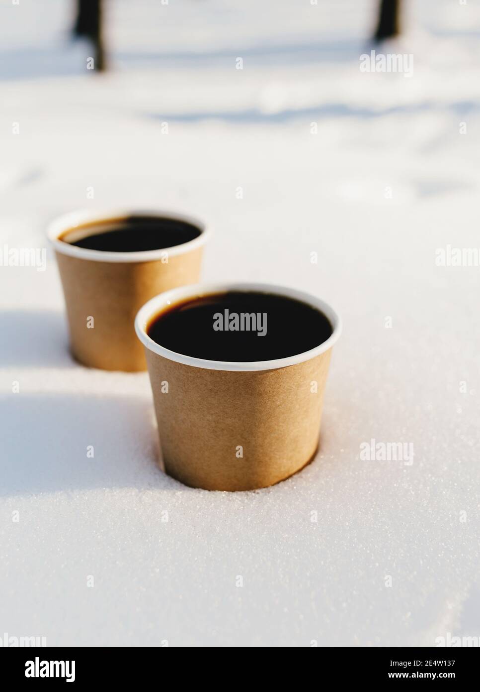 Couple drink coffee forest hi-res stock photography and images - Alamy