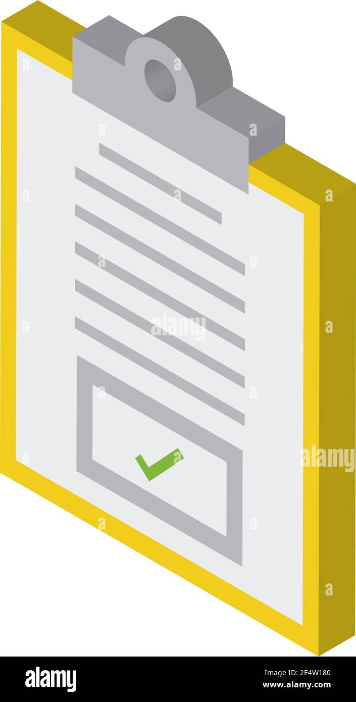 Document list isometric design, Data archive and information theme ...