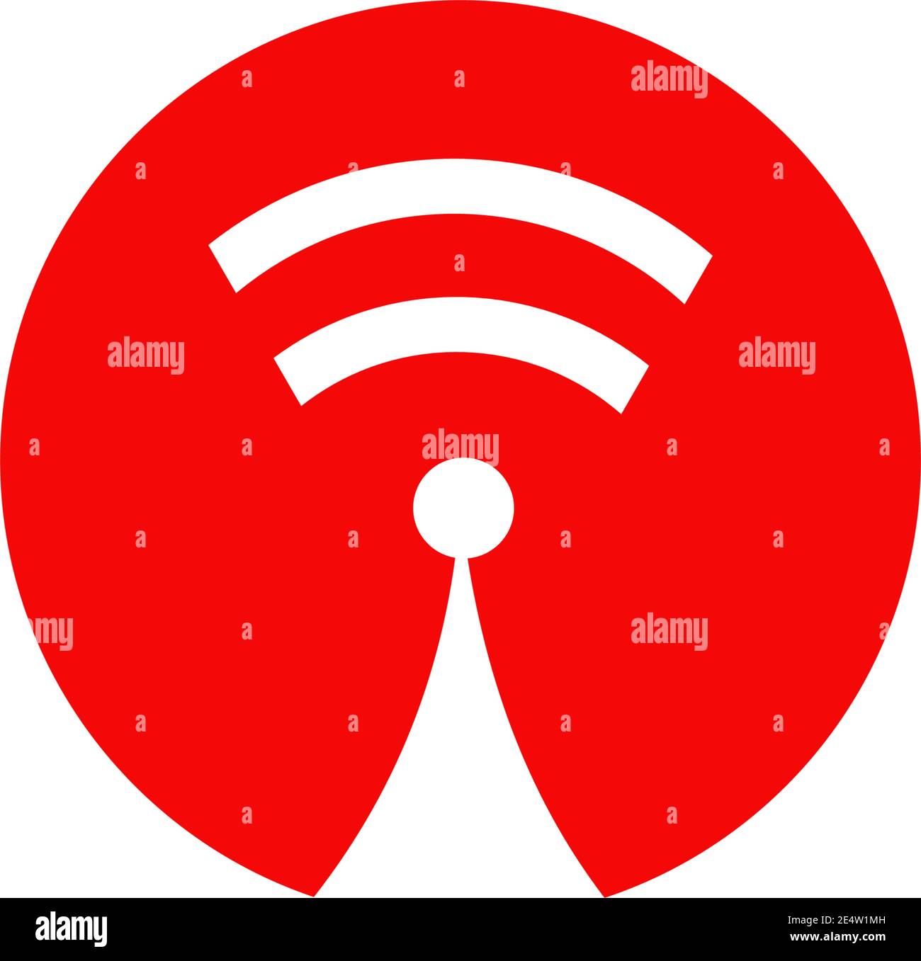 Signal wave icon logo design inspiration vector illustration template ...