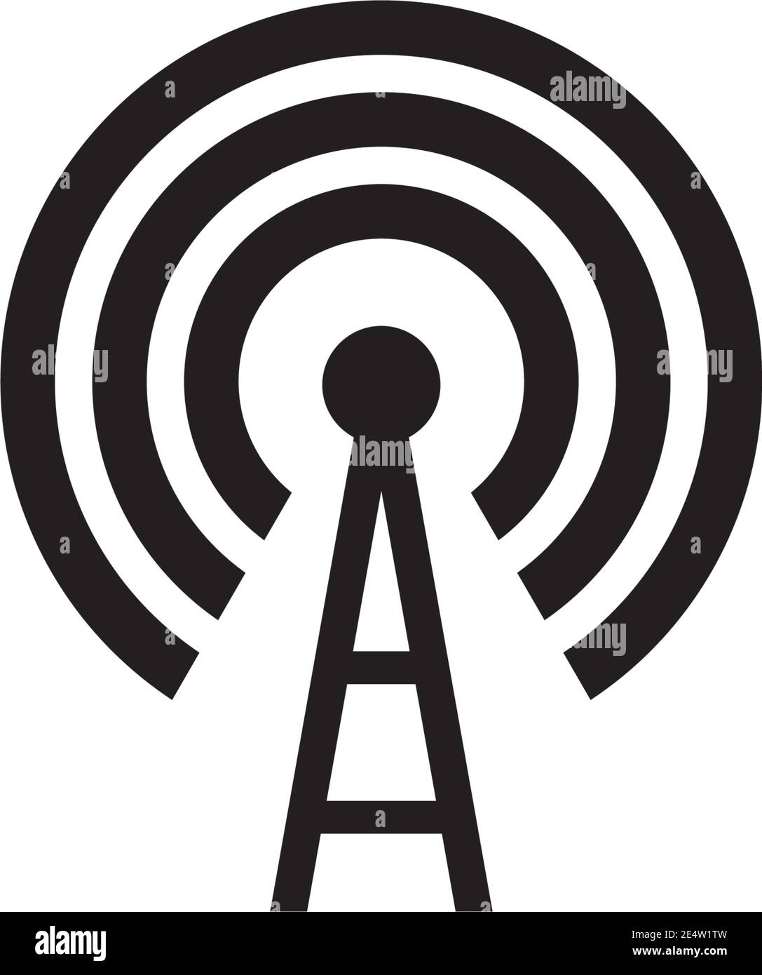 Signal wave icon logo design inspiration vector illustration template ...