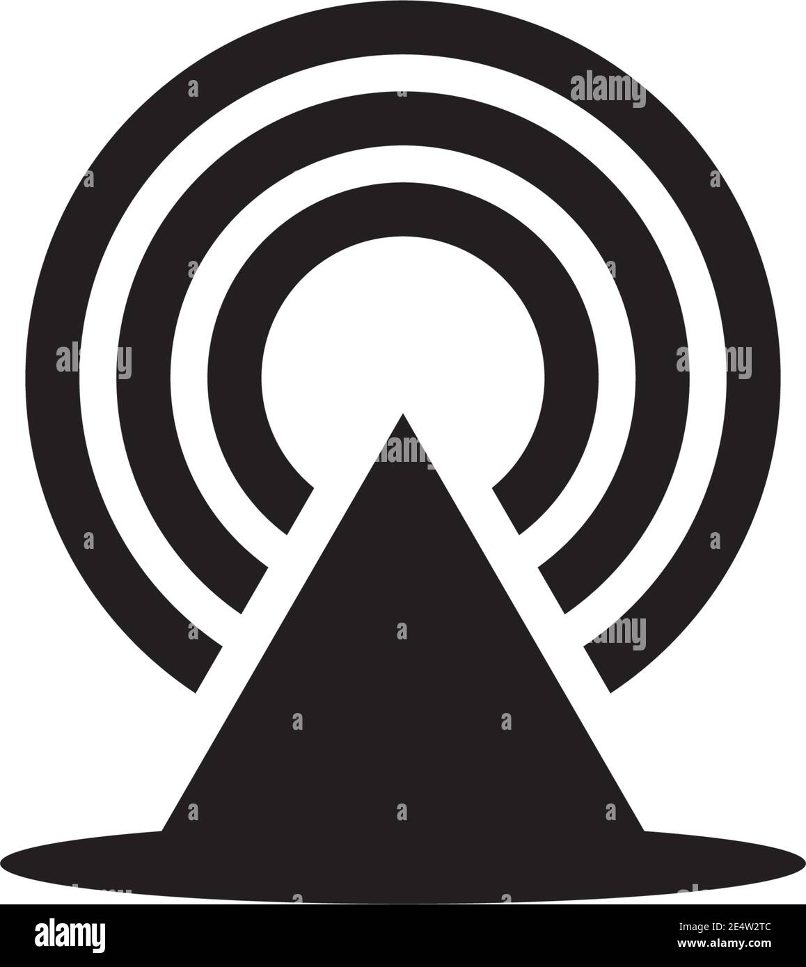 Signal wave icon logo design inspiration vector illustration template ...