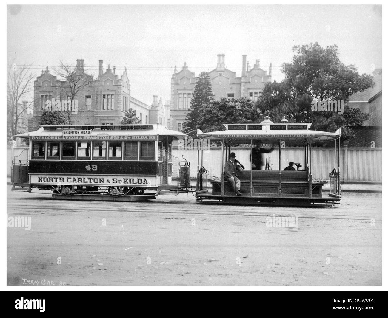 Melbourne cable tram 1905 Stock Photo - Alamy