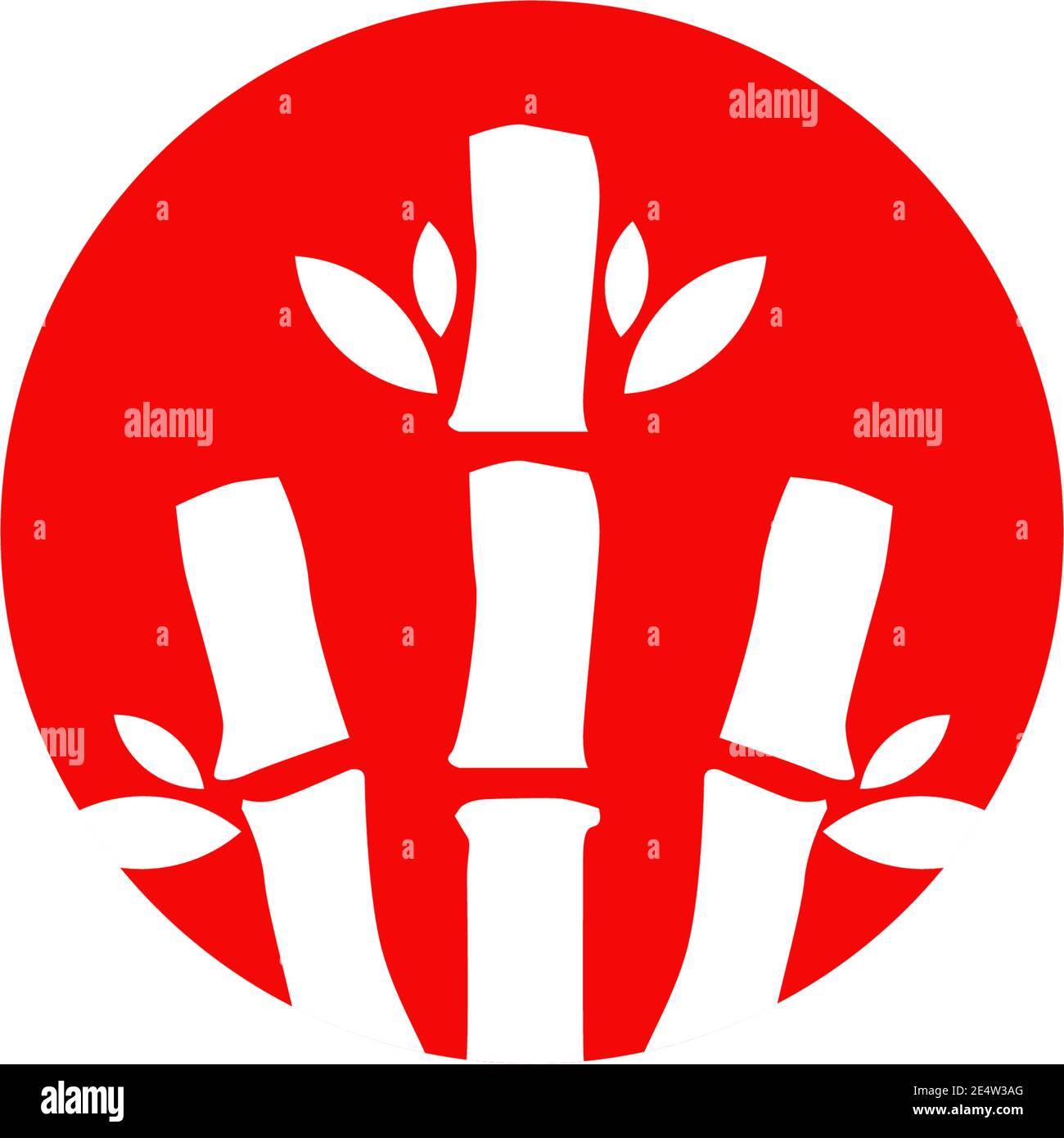 Bamboo tree icon logo Cut Out Stock Images & Pictures - Alamy