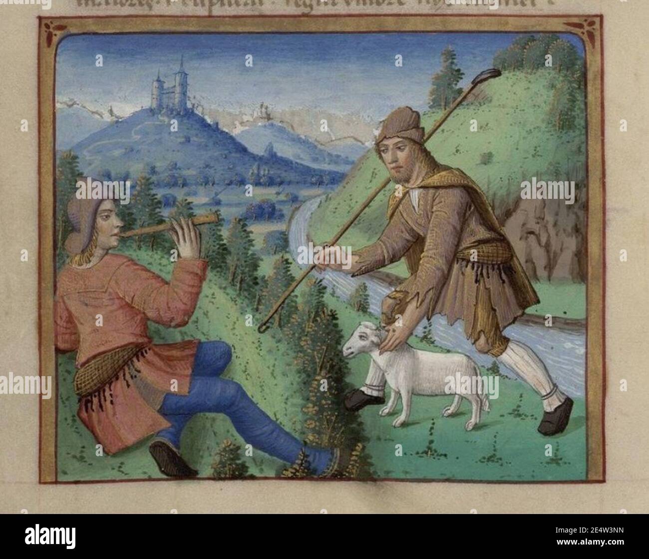 Meliboeus and Tityrus Stock Photo - Alamy