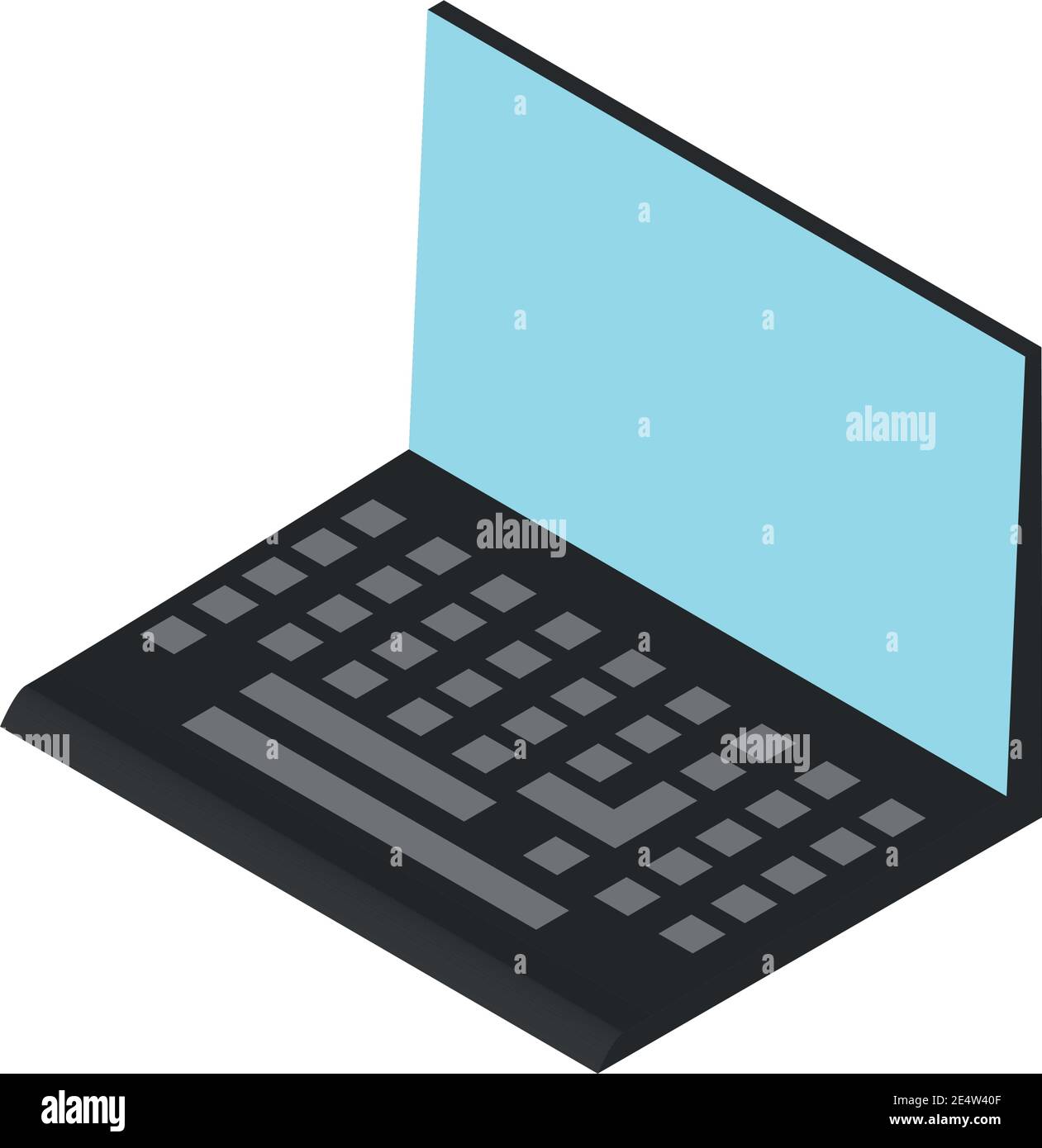 laptop isometric design, Digital technology and communication theme ...