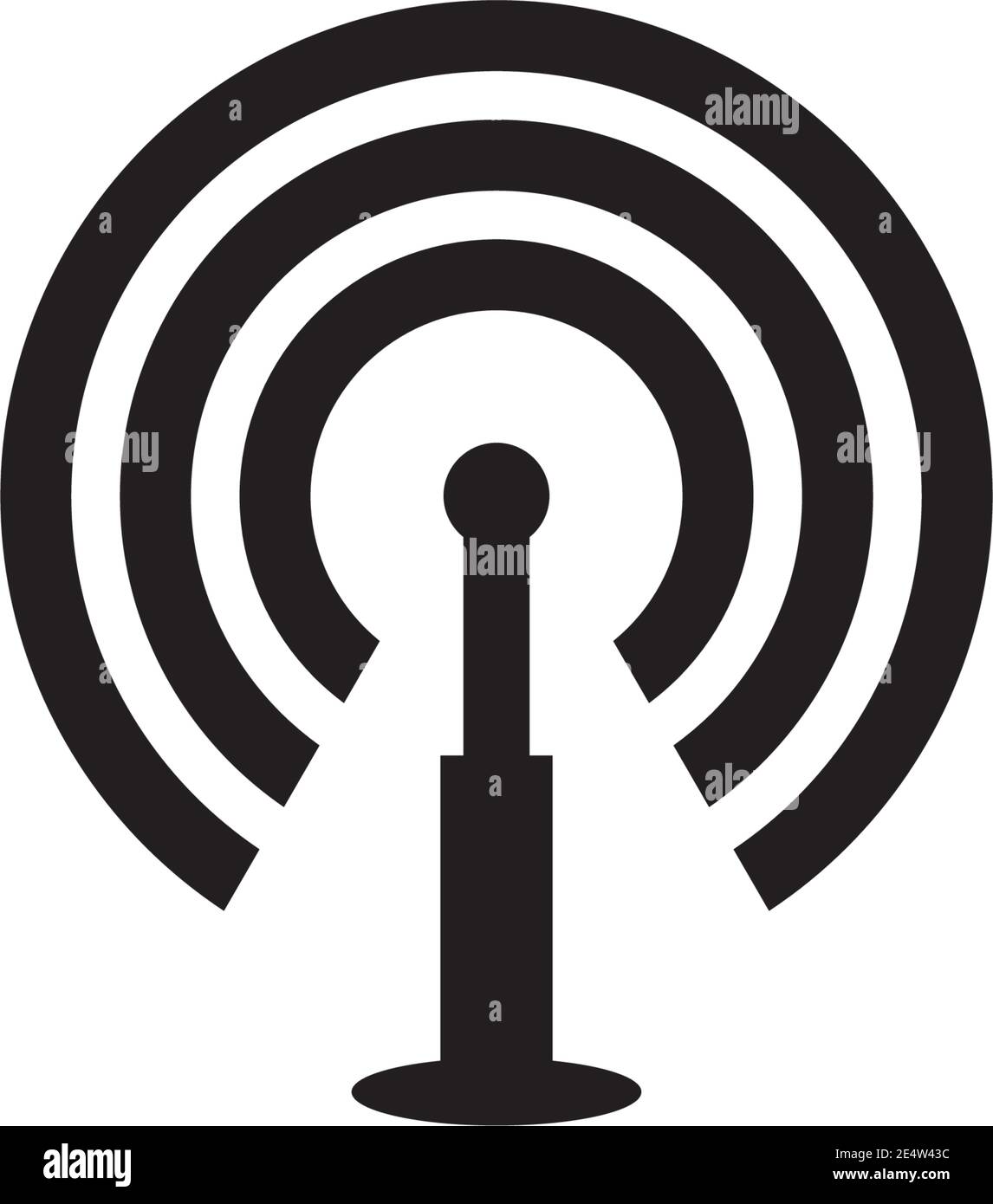 Signal wave icon logo design inspiration vector illustration template ...