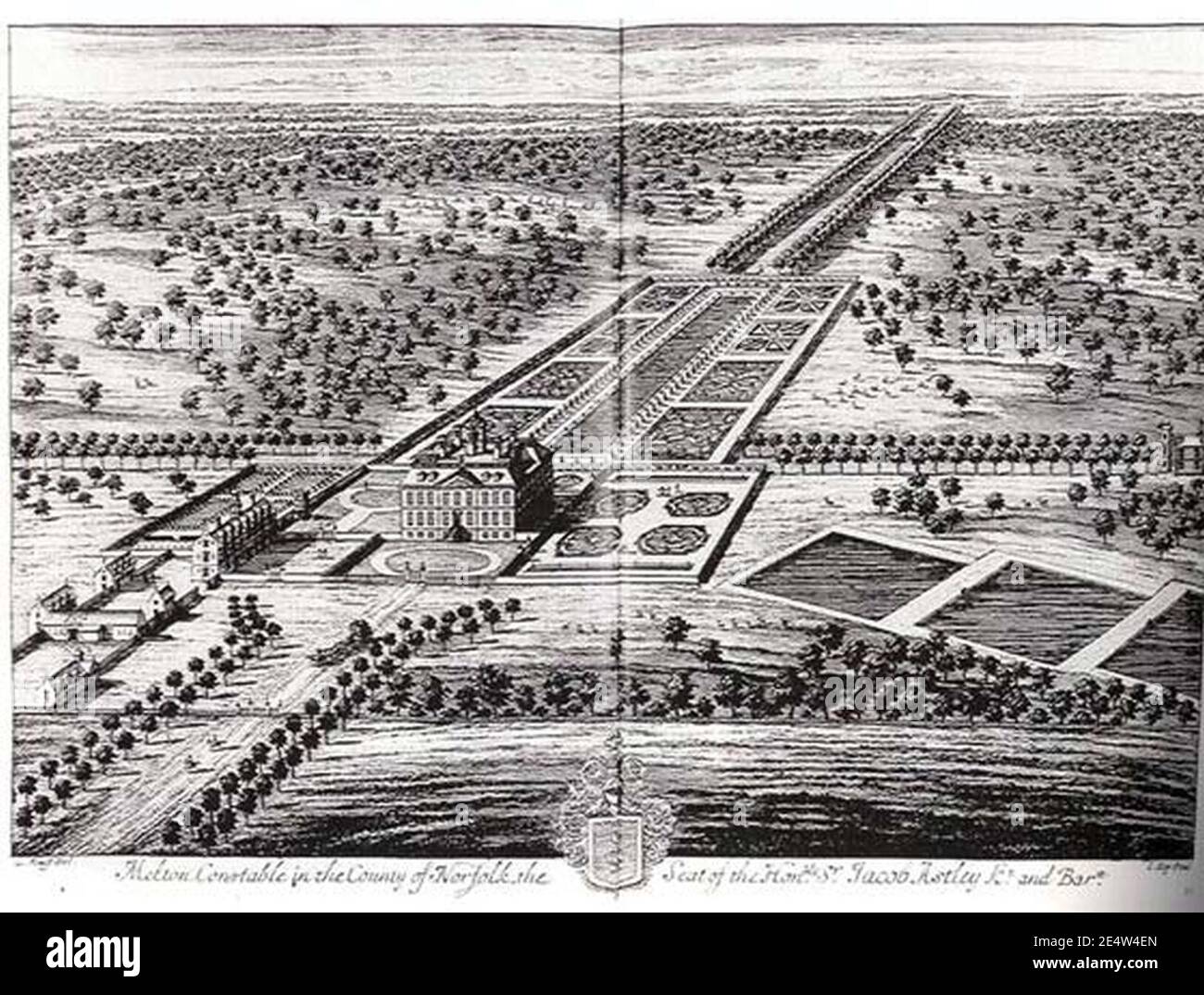 Melton Constable Hall Stock Photo - Alamy