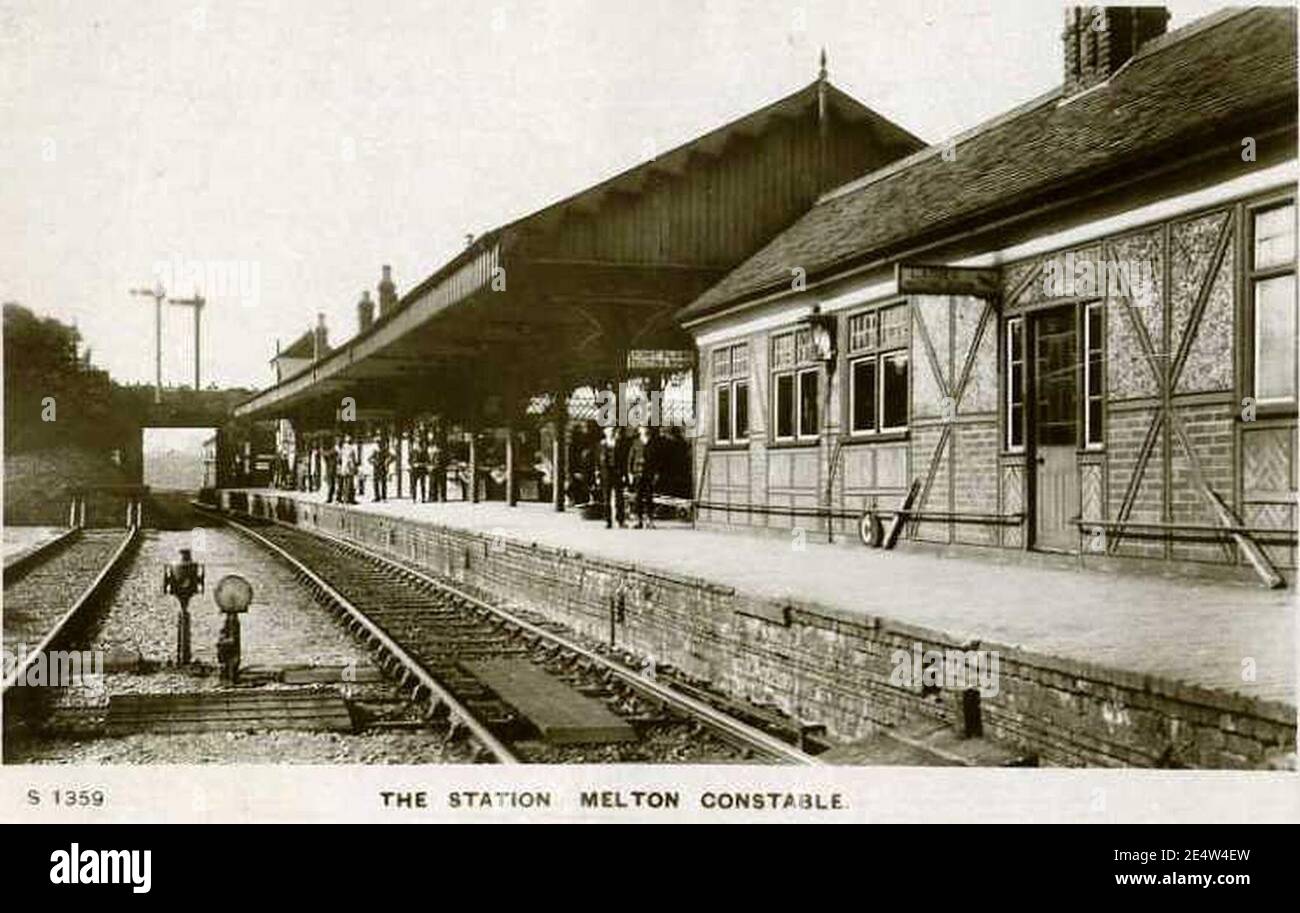 Melton Constable Railway Station Stock Photo - Alamy