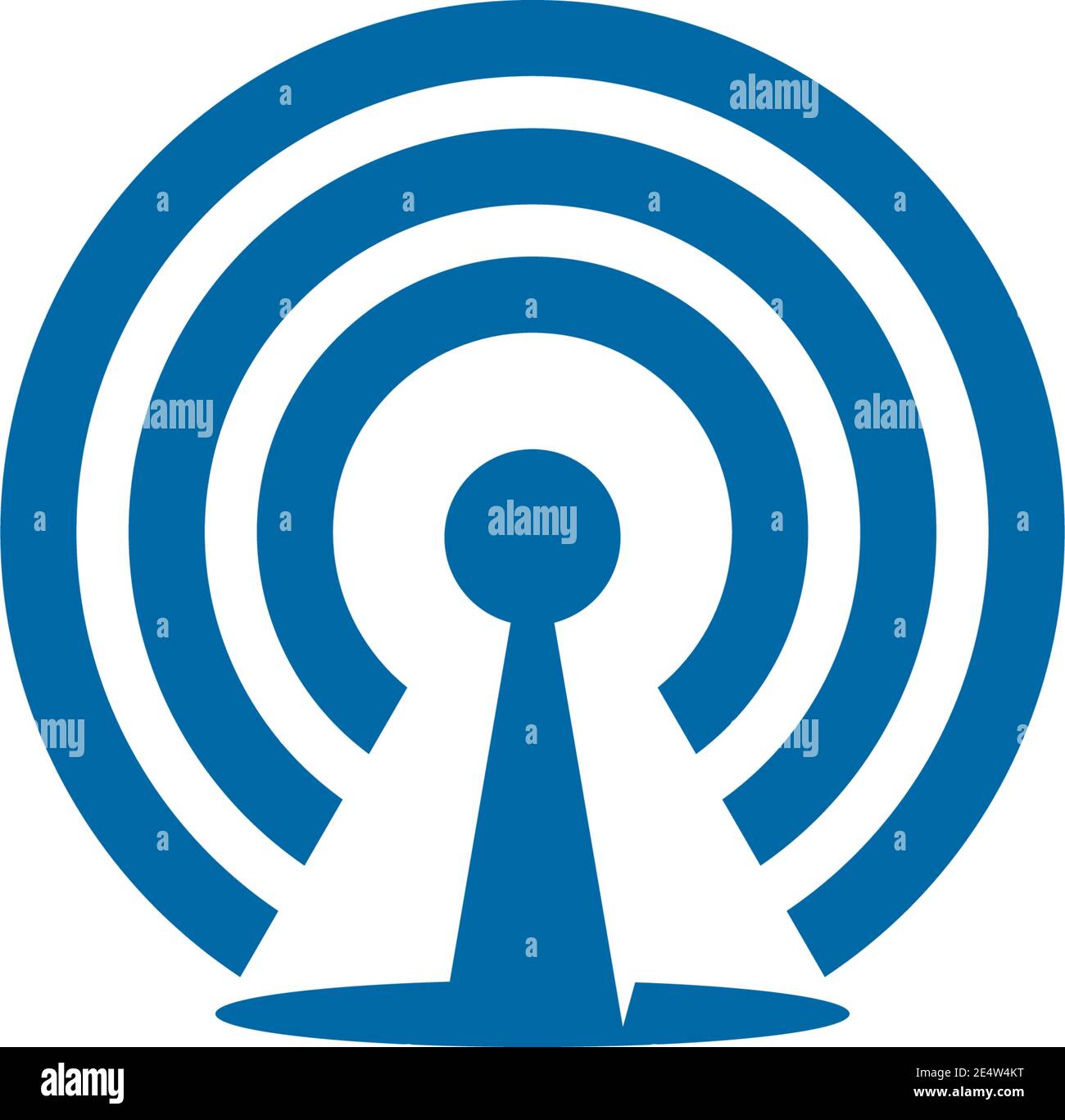 Signal wave icon logo design inspiration vector illustration template ...