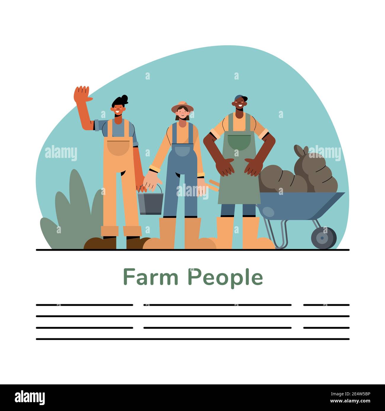 Farm people symbol collection design, Agronomy lifestyle agriculture ...