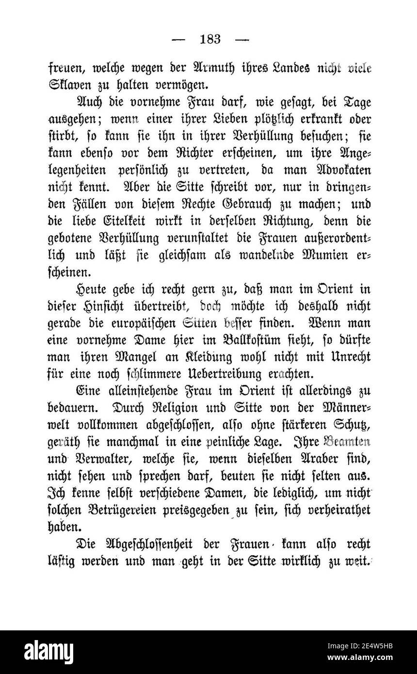 Memoiren einer arabischen Prinzessin (Ruete) 183 Stock Photo - Alamy