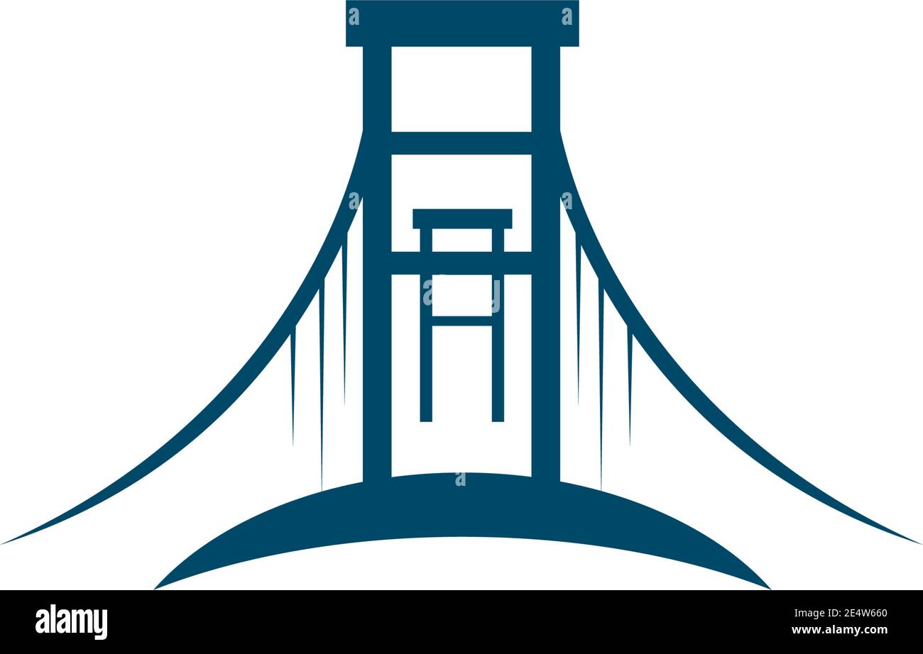 Bridge icon logo design inspiration vector illustration template Stock ...