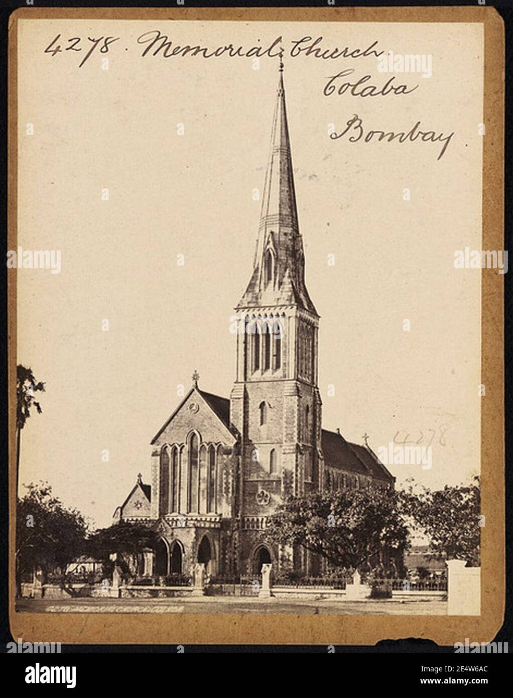Memorial Church, Colaba by Francis Frith Stock Photo - Alamy