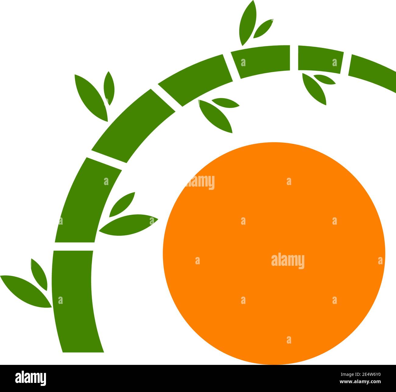 Bamboo tree icon logo design inspiration vector template Stock Vector ...