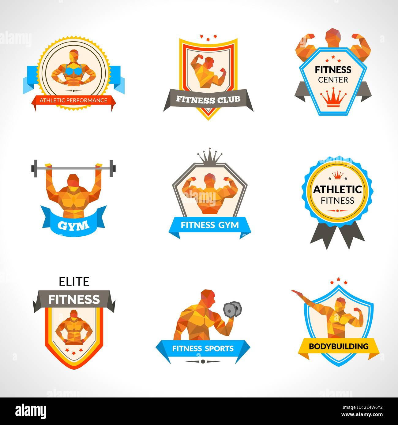 Female bodybuilding athlete Stock Vector Images - Alamy
