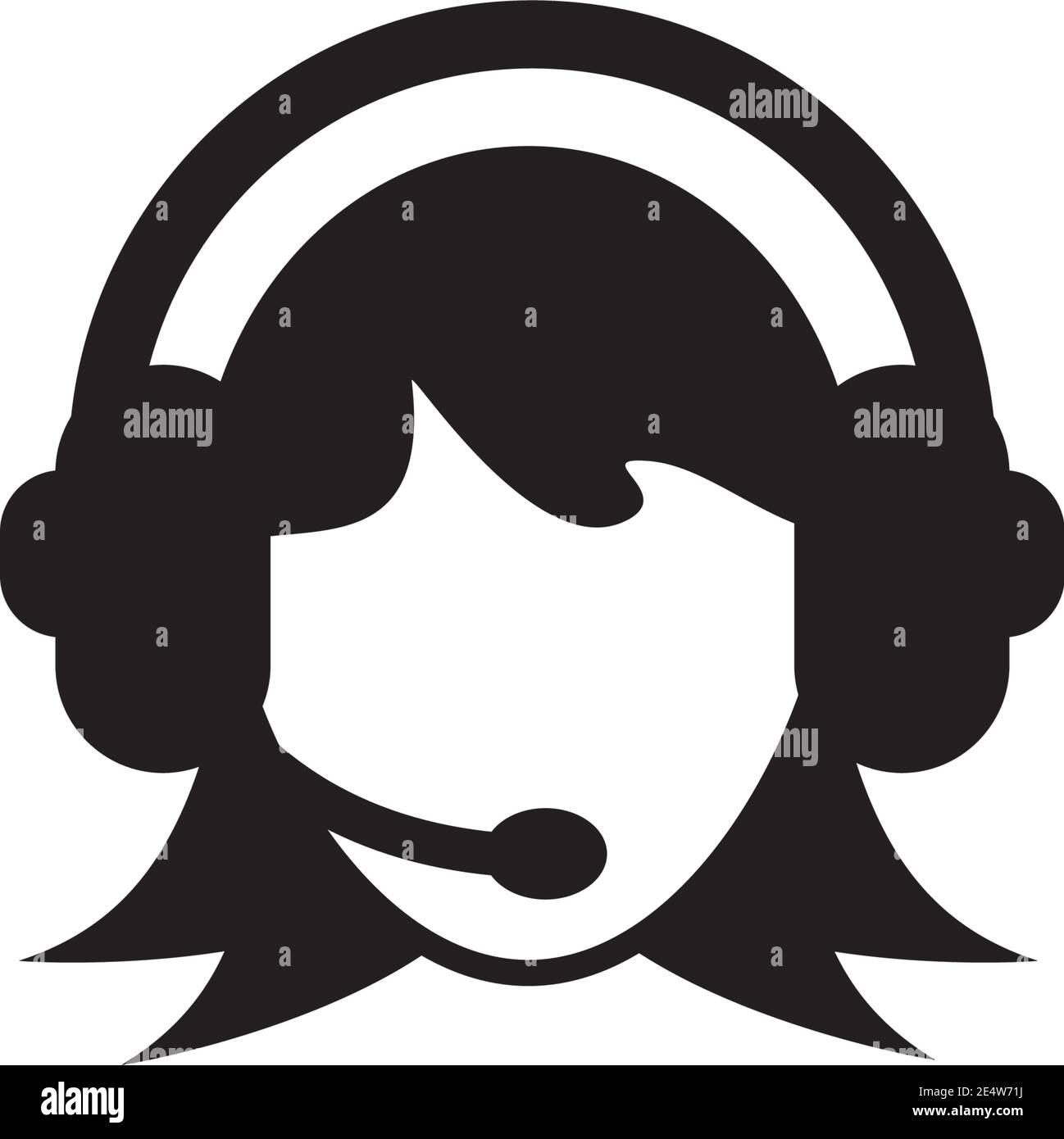 Call center customer care line icon logo design vector template Stock ...