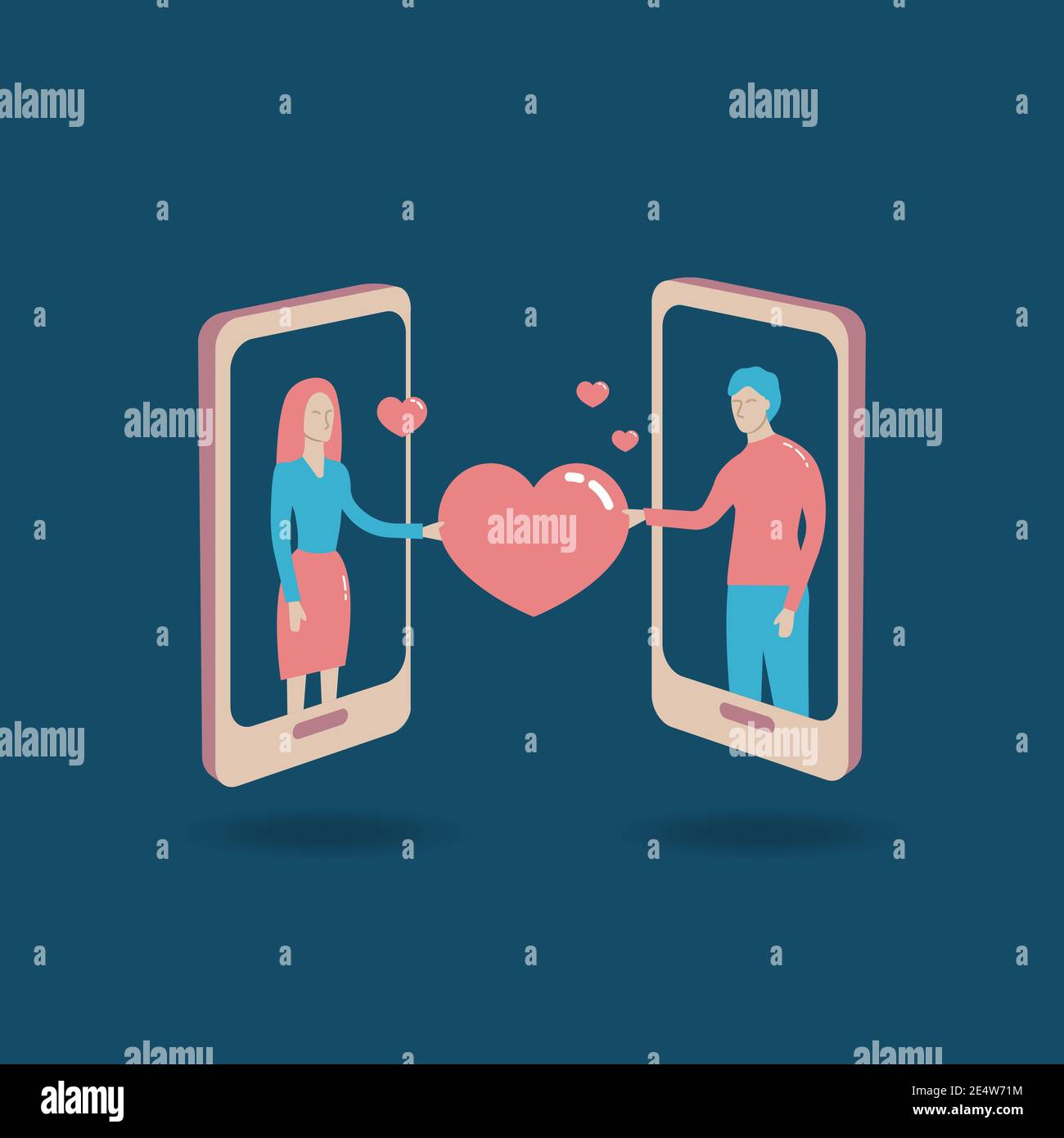 Two hand holding a phone Stock Vector Images - Alamy