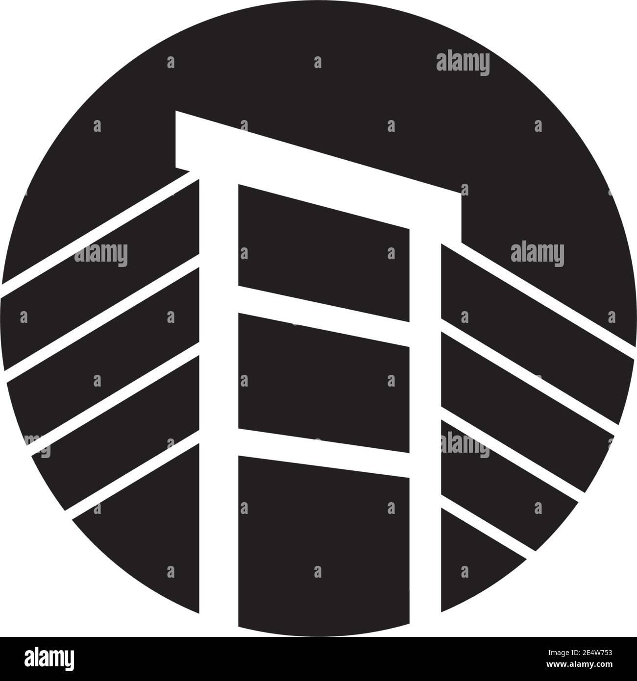 Bridge icon logo design inspiration vector illustration template Stock ...