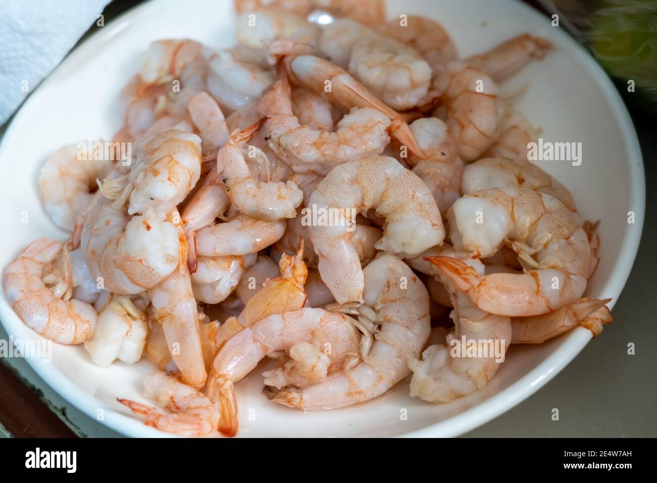 Peruvian white shrimp Stock Photo - Alamy