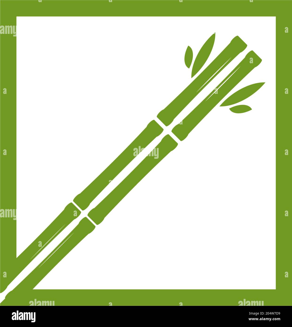 Bamboo tree icon logo design inspiration vector template Stock Vector ...