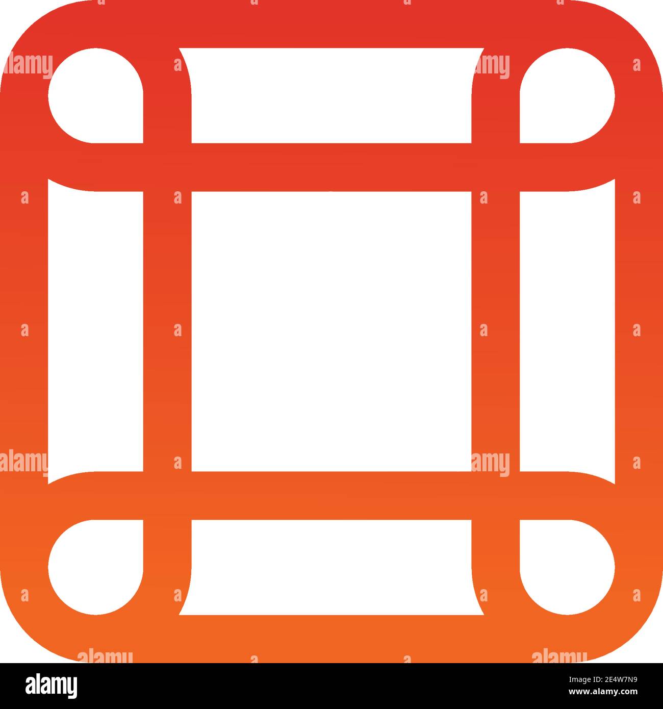 Square shape icon logo design inspiration vector template Stock Vector ...