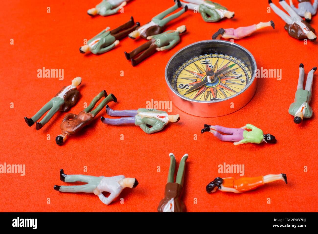 Magnetic compass tool as a concept of traveling and and finding your ...