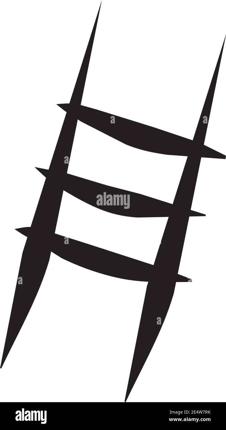 Ladder icon logo symbol design inspiration vector template illustration ...