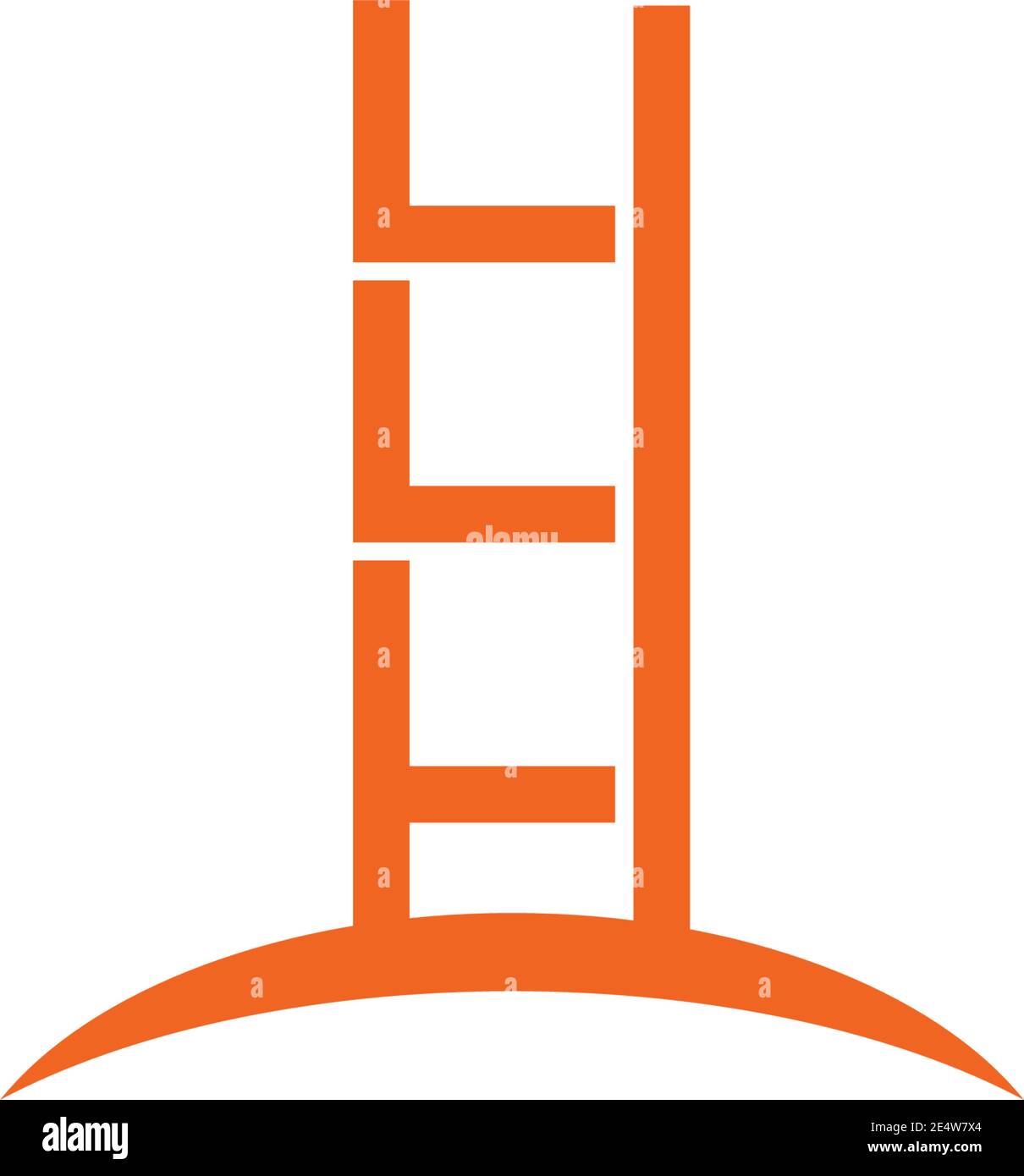 Ladder icon logo symbol design inspiration vector template illustration ...