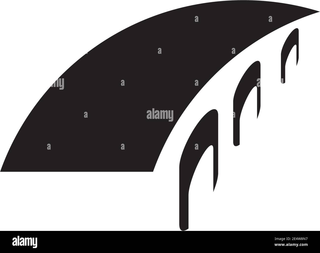 Bridge icon logo design inspiration vector illustration template Stock ...