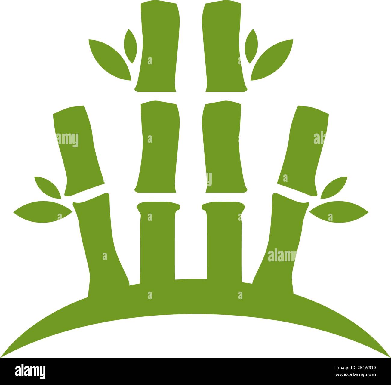 Bamboo tree icon logo design inspiration vector template Stock Vector ...