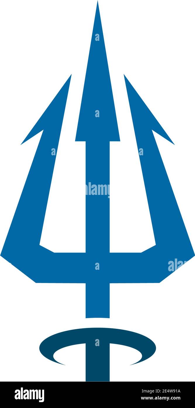 Trident weapon logo design inspiration vector template Stock Vector ...
