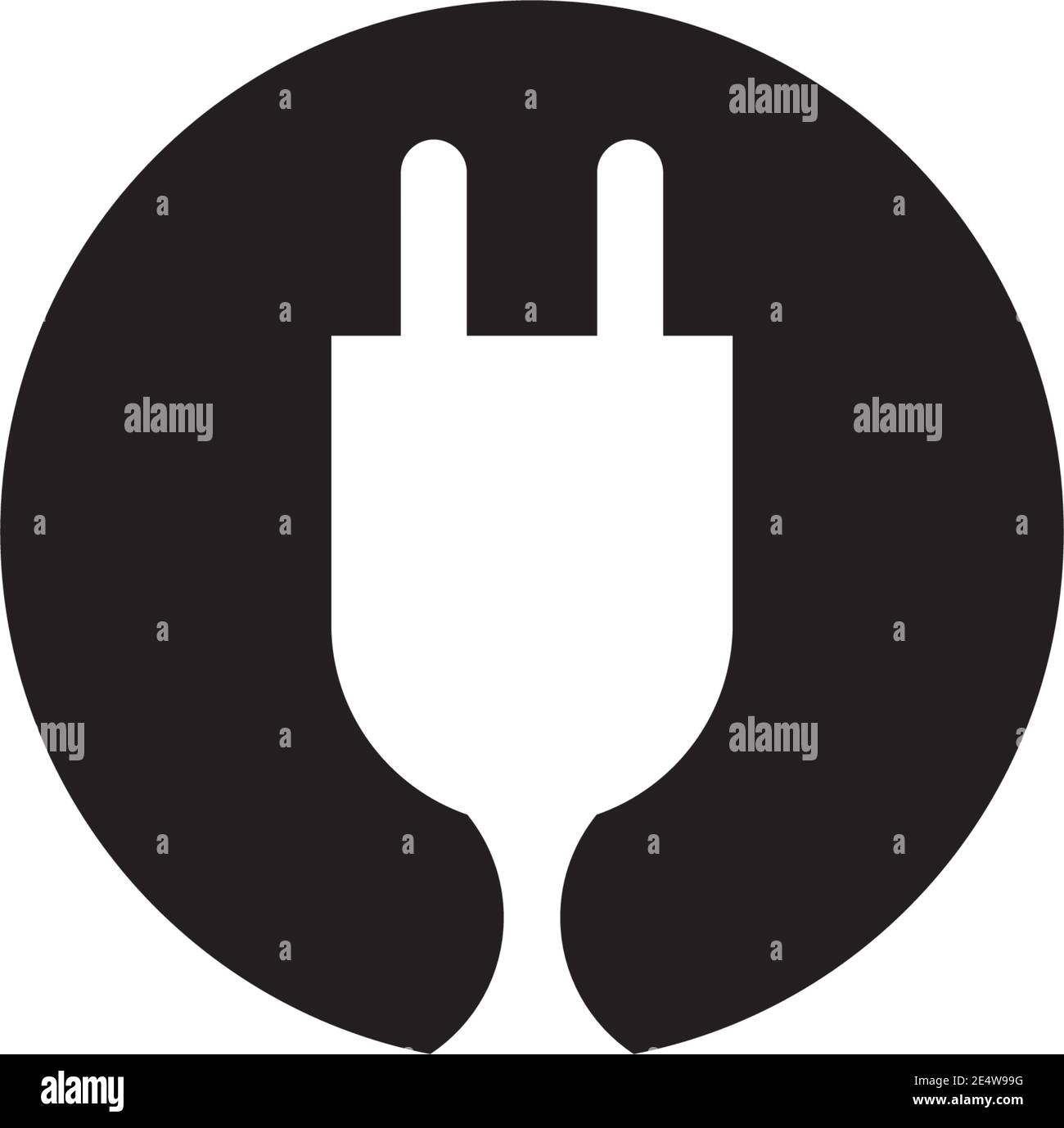 Electric cable plug in logo design inspiration vector template Stock ...