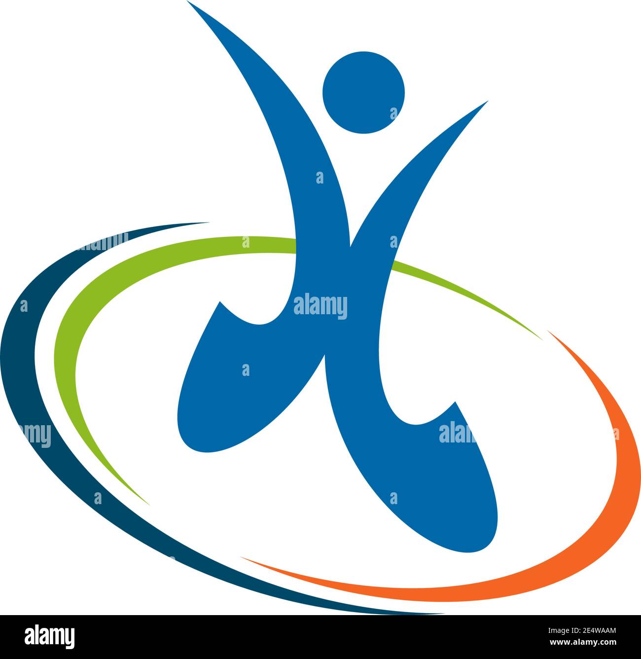 Human character logo design inspiration vector template Stock Vector ...