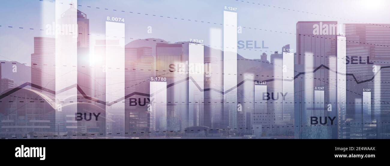Trading Finance stock market graph chart diagram business forex ...