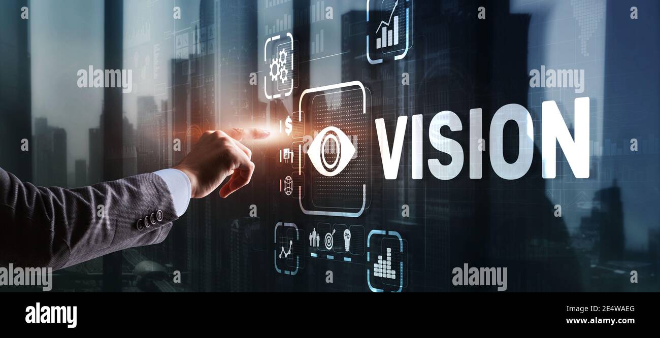 Vision Direction Future Business Inspiration Motivation Concept Stock ...