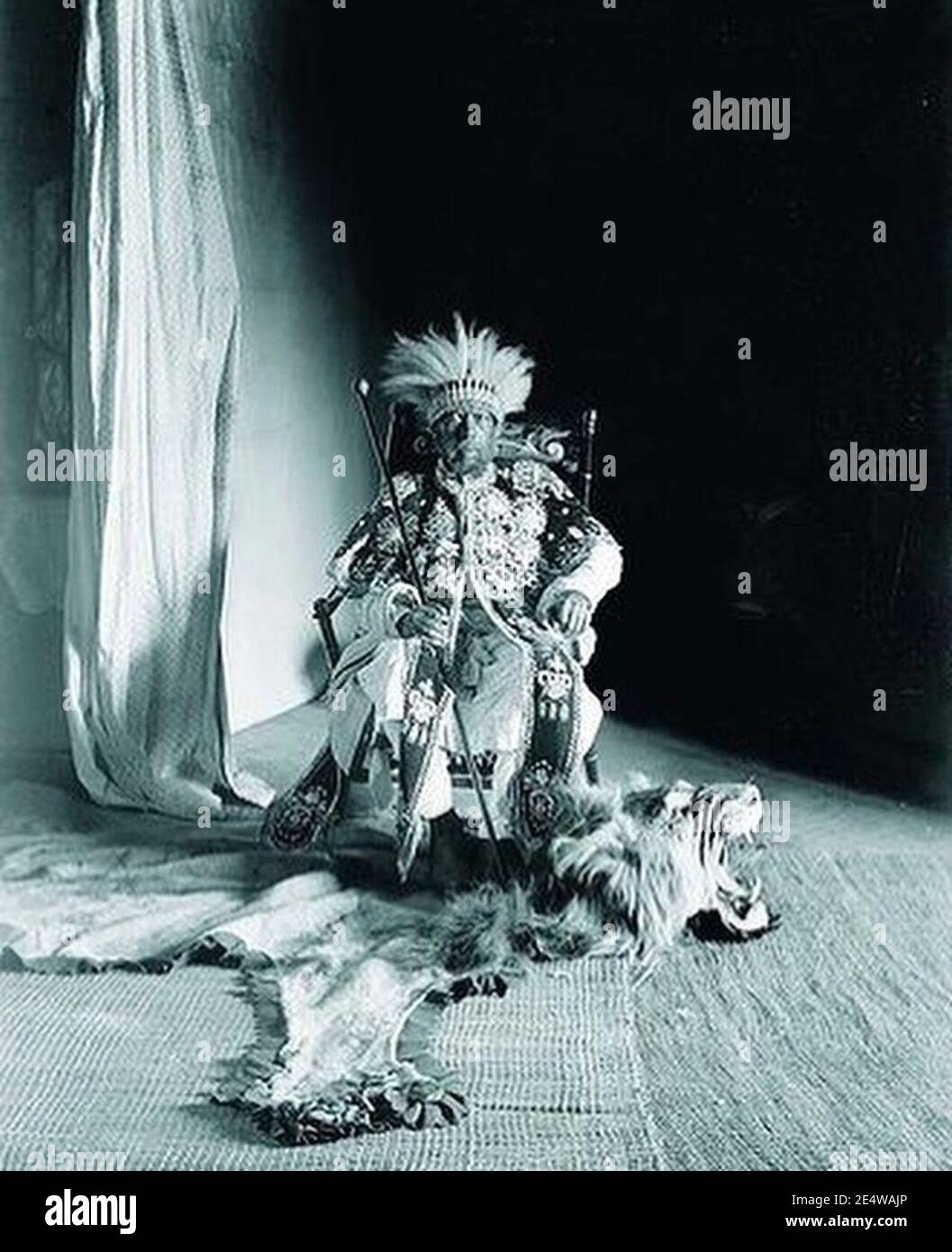 Menelik II Emperor of Ethiopia Negusa Nagast Stock Photo - Alamy