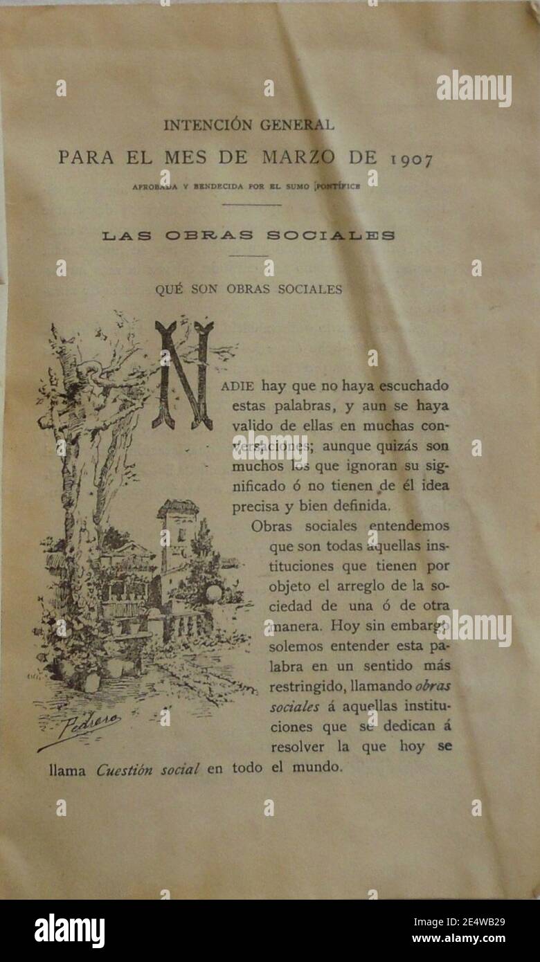 Mensajero Corazón de Jesús, Mar 1907, por Mariano Pedrero Stock Photo ...