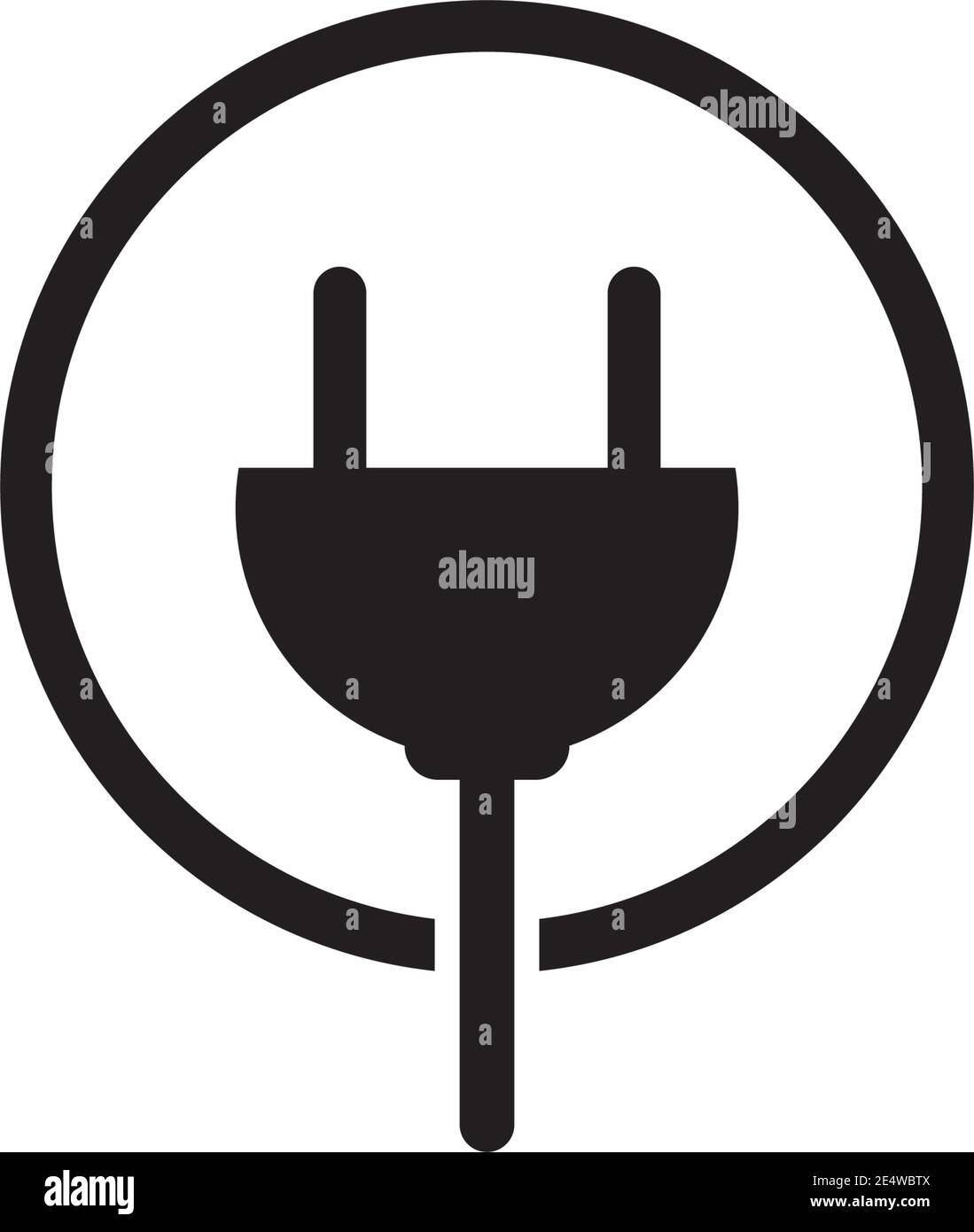 Electric cable plug in logo design inspiration vector template Stock ...