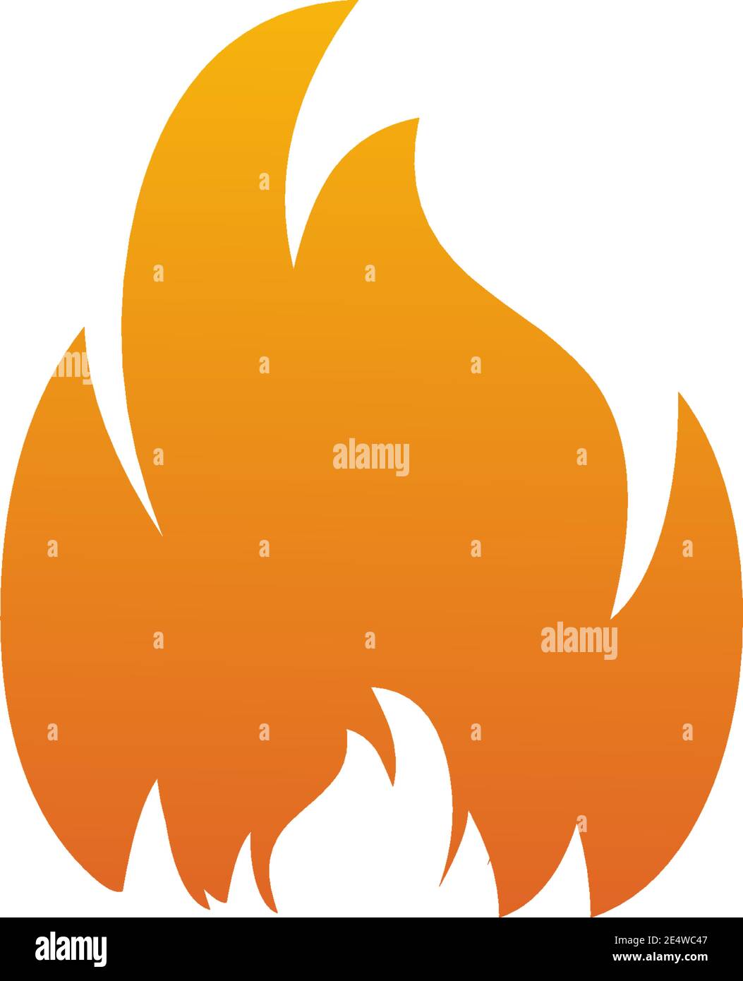 Fire illustration logo design inspiration vector template Stock Vector ...
