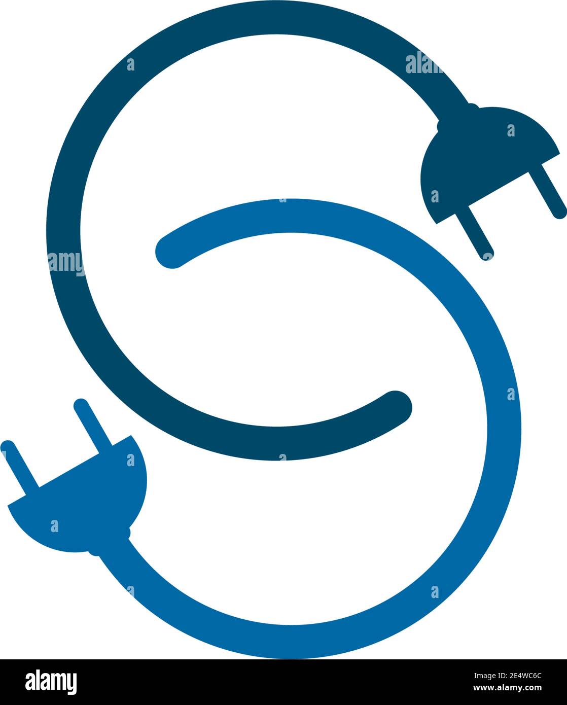 Electric cable plug in logo design inspiration vector template Stock ...