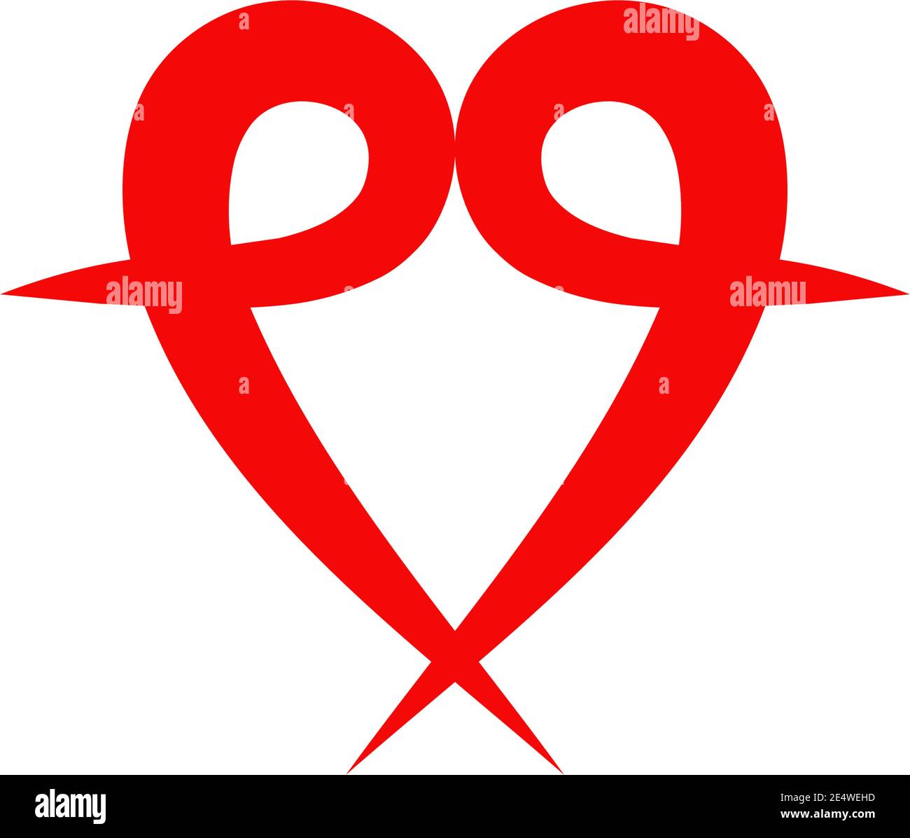 Love illustration logo design inspiration vector template Stock Vector ...