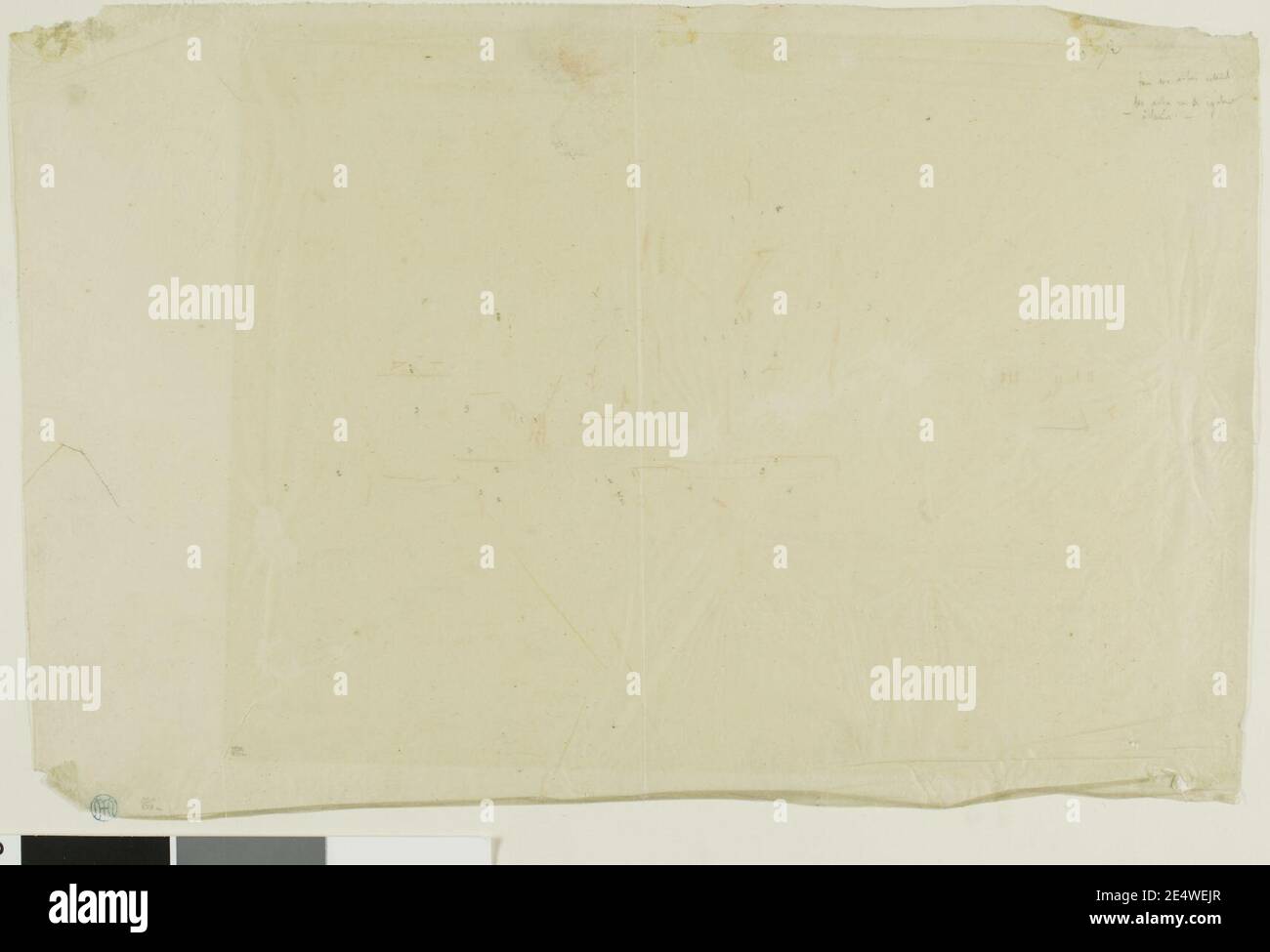 Meryon - Diagrammatic sketch of building, 1909.295b Stock Photo - Alamy