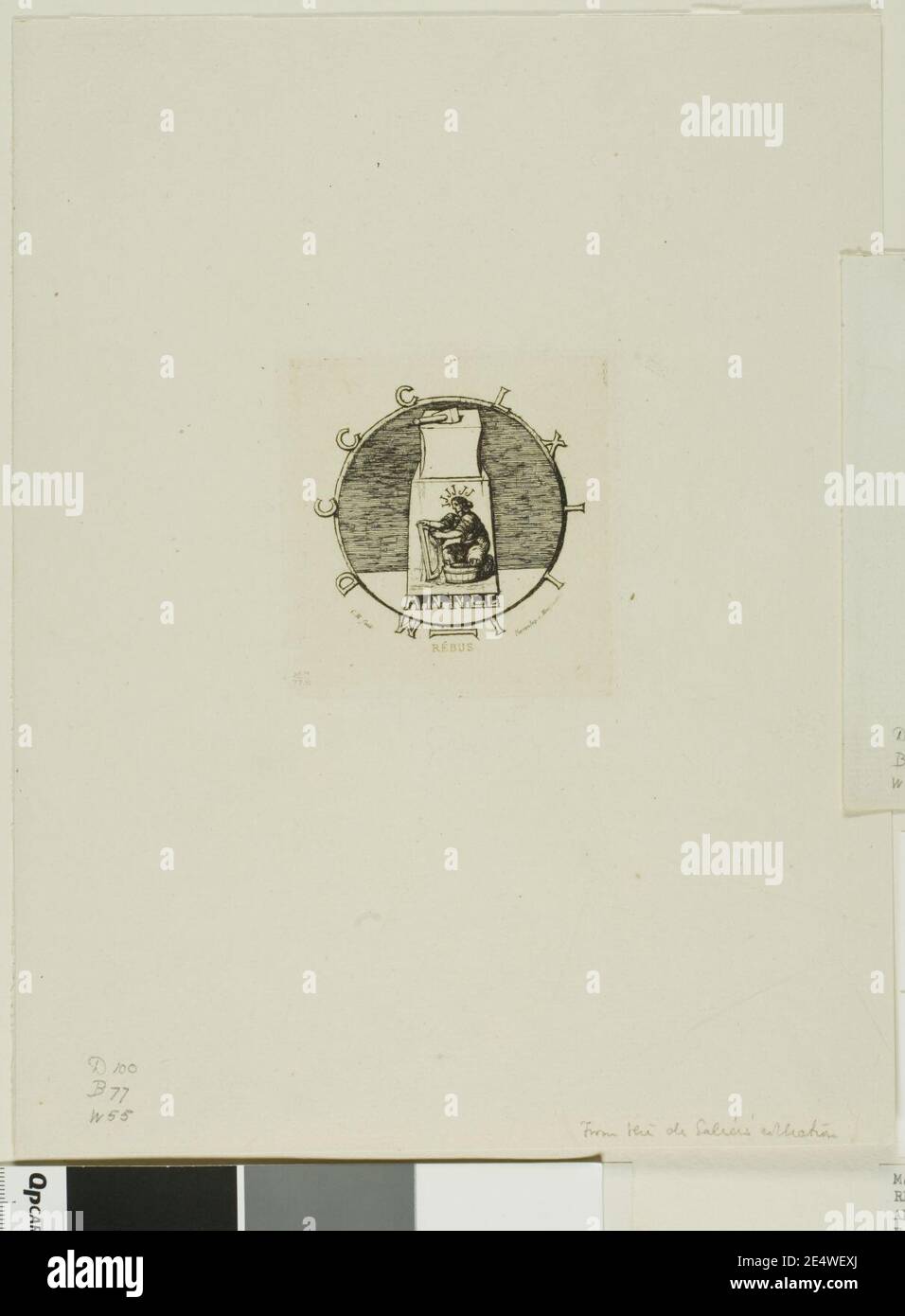 Meryon - Rebus Here Lies the Ancient Vendetta, 1909.201 Stock Photo - Alamy